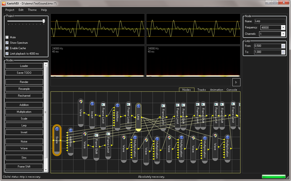 KaeteMIX – Node based sound editor (preview) | Kaetemi